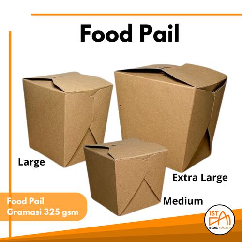 Jual Food Pail Extra Large Laminasi 325 Gsm / Paper Rice Box / Lunch ...