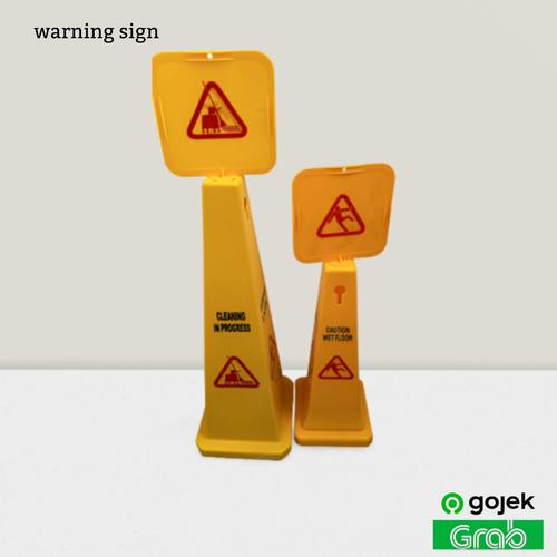 Jual Warning sign peringatan lantai progress atau licin Sign Cone ...