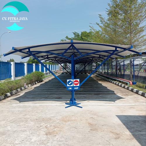 Jual kanopi membran, atap kanopi membrane model parkir an motor dan ...
