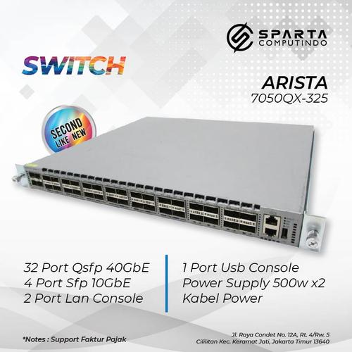 Jual Switch Arista 7050QX-32S = 32port 40GbE & 4x10GbE - Jakarta Timur ...
