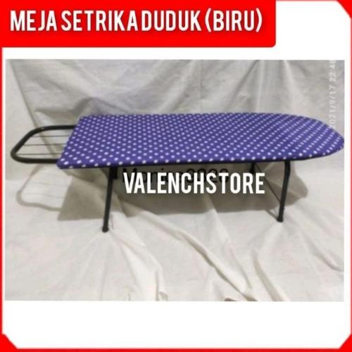 Jual MEJA SETRIKA WARNA BIRU / MEJA SETRIKA DUDUK / Alas Setrika ...