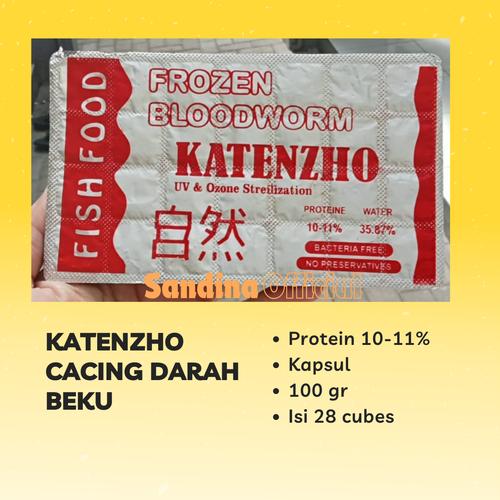 Jual KATENZHO 10 CACING DARAH BEKU FROZEN BLOODWORMS PAKAN IKAN AIR ...
