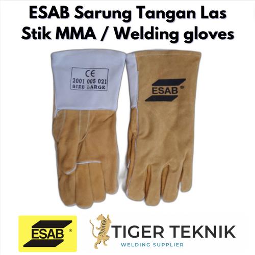 Jual ESAB Sarung Tangan Las Stik MMA / ESAB Welding Gloves DURA ...