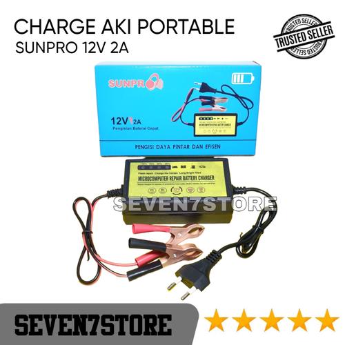 Jual Charger Aki / Cas Aki Portable Sunpro 12V 2A - Jakarta Pusat ...
