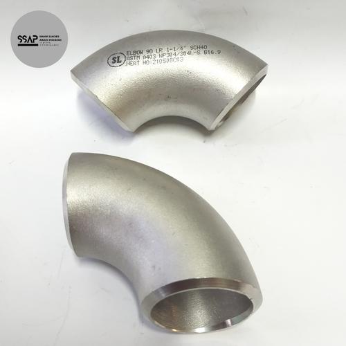 Jual Elbow Lass Stainless sch40 ukuran 1/2" inch / Knee las SCH40 Stainless Steel 304 - Jakarta ...