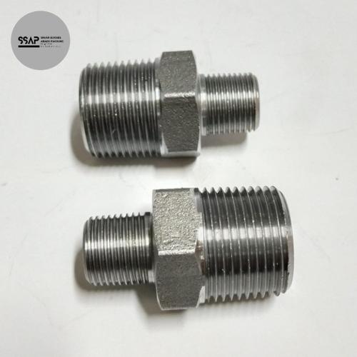 Jual Double Nepel Reducer besi class 3000 NPT drat 3/4" × 1/2" inch ...