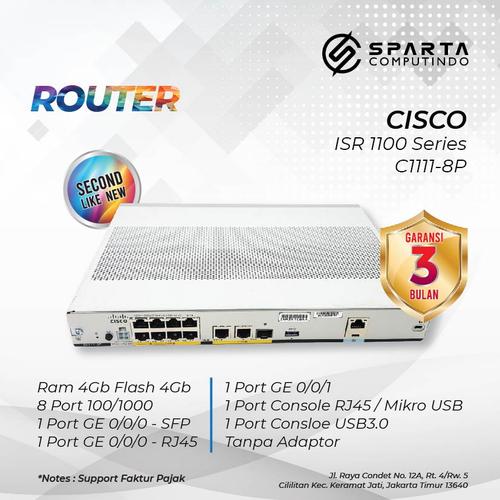 Jual Router Cisco ISR 1100 Series C1111-8P Bergaransi termurah ...