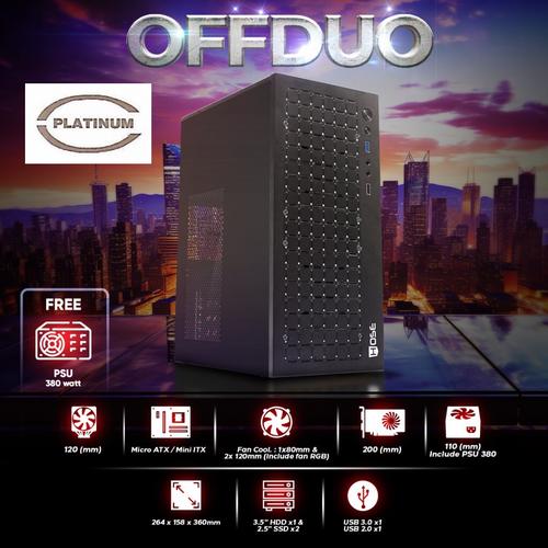 Jual CASING HOSE OFFICE DUO CASING OFFICE CASING KOMPUTER with PSU ...