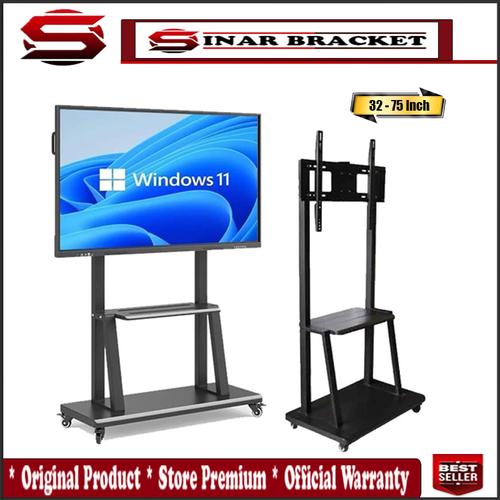 Promo Bracket Standing TV LED Dorong & Roda 55 50 43 32 inch - 43 - 85 ...