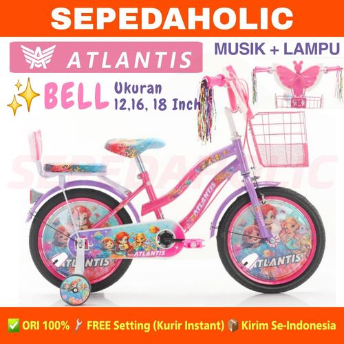 Jual Sepeda Anak Perempuan ATLANTIS BELL (NEW) 12 16 18 Inch Keranjang ...