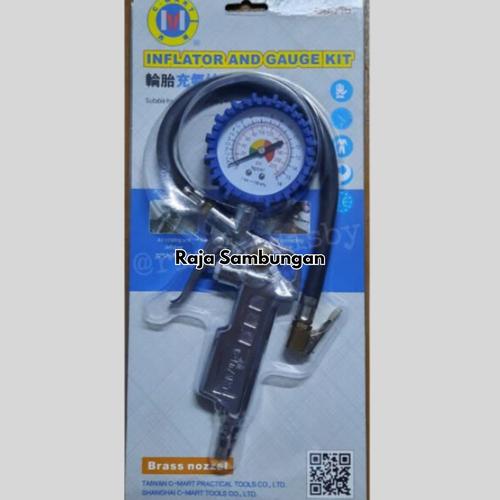 Jual Inflator And Gauge Kit Compressor Alat Pengatur Pengisi Angin Ban ...