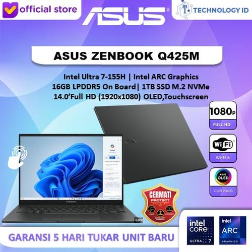 Promo Asus Zenbook 14 OLED Q425MA Intel Ultra 7-155H 16GB 1TB SSD 14.0 ...