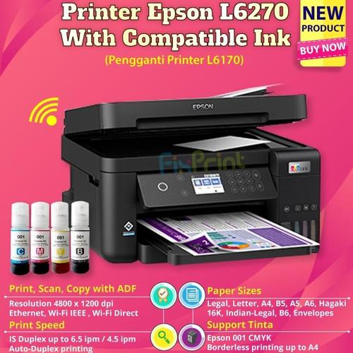 Jual New Epson EcoTank L6270 Wi-Fi All-in-One ADF Ink Tank Printer New ...