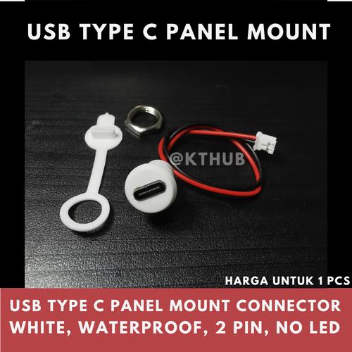 Jual Connector Konektor Port USB Type C Panel Mount 2P 4P 5P female ...