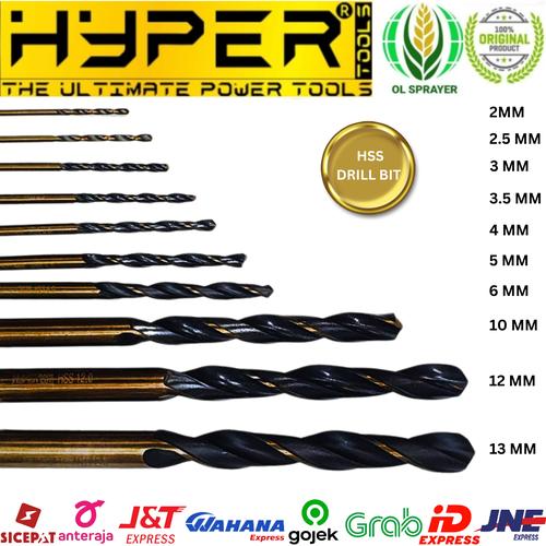 Jual Mata Bor Besi HSS-G ORIGINAL | Metal Drill Bit | Mata Bor Besi Alumunium | UKURAN 2 MM 2.5 ...