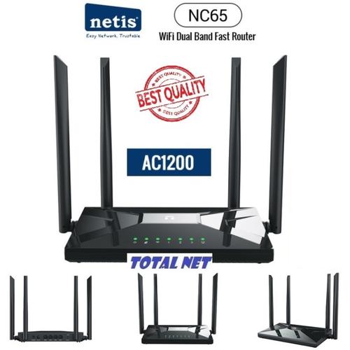 Jual NETIS NC65 AC1200 Wireless Dual Band Gigabit Router NC 65 - Jakarta Pusat - Total Net ...