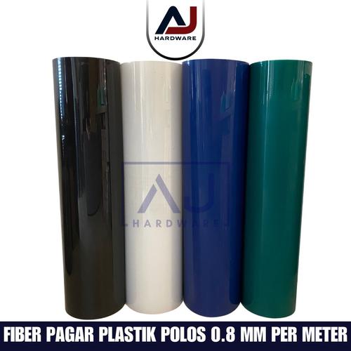Jual Penutup Pagar Rumah Fiber Polos Plastik Penutup Serbaguna 0.8 MM ...