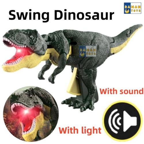 Jual 30 CM Mainan Dinosaurus Trex Tekan Menekan Dino Dinosaur Viral Sha ...