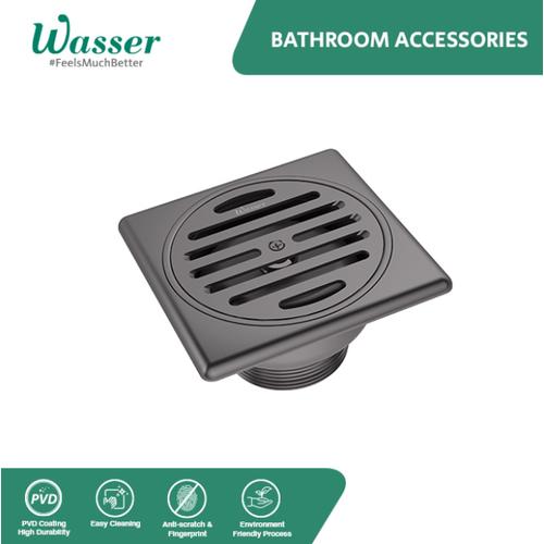 Jual WASSER HSA 6442 SATIN GREY Floor Drain Afur Lantai Kamar Mandi ...