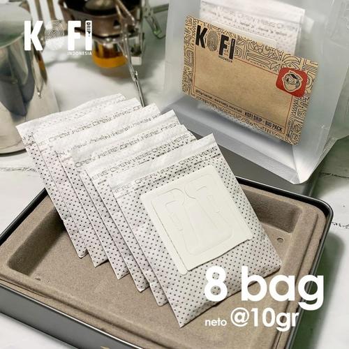 Jual Kopi Drip Bag Robusta Aceh gayo isi 8 sachet x 10gram, kofi big ...