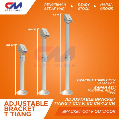 Jual Bracket Tiang T Adjustable Bracket Tiang CCTV TT-35 II Panjang 60 ...