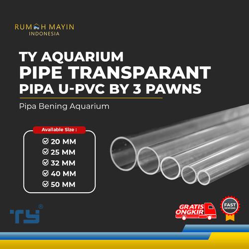 Jual TY Aquarium Pipe Transparent Pipa Pipe Acrylic by 3 Pawns - Pipa ...