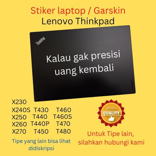 Jual Stiker garskin untuk laptop lenovo thinkpad - T480s, Htm Mte ...