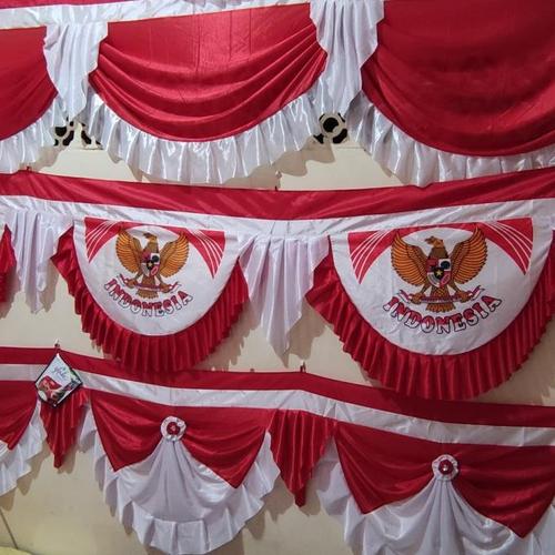 Jual Bendera Merah Putih Backdrop bendera panjang bendera garuda 5 ...
