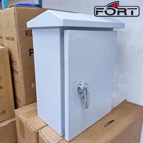 Jual Box Panel Metal/Flat Outdoor Fort 400x300x200mm IP65 + Baseplate ...