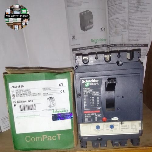 Jual MCCB SCHNEIDER LV431630 NSX250F 3POL 250A 36KA ORIGINAL SCHNEIDER ...
