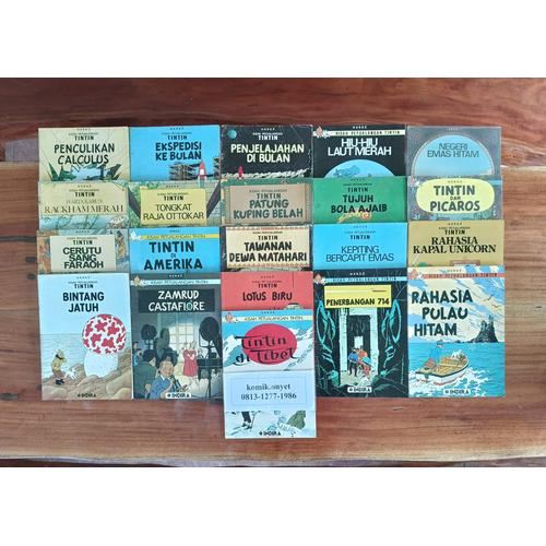 Jual Komik Cergam Serial Kisah Petualangan Tintin Indira Paket - Paket ...