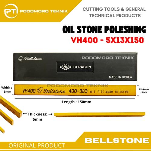 Jual Bellstone 5X13X150 mm #400 Batu Polesh / Batu Gosok / Oil Stone ...