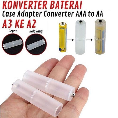 Jual Adapter Converter Case Baterai A2 Ke A3 AAA ke AA AAA to AA ...