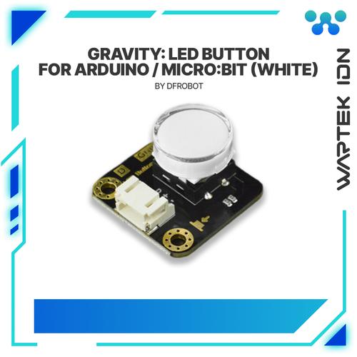 Jual Gravity: LED Button for Arduino / micro:bit (White) By DFRobot ...