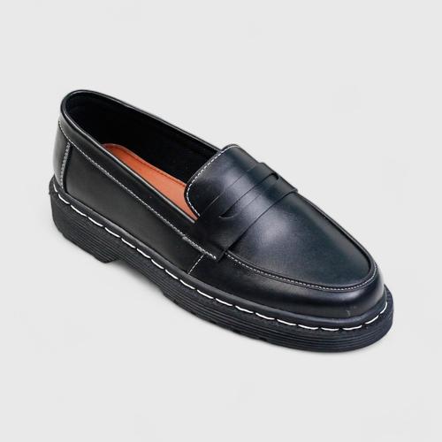 Promo Sepatu Pria Loafers SHID Marlo Black Sol Docmar Kulit Sintetis ...