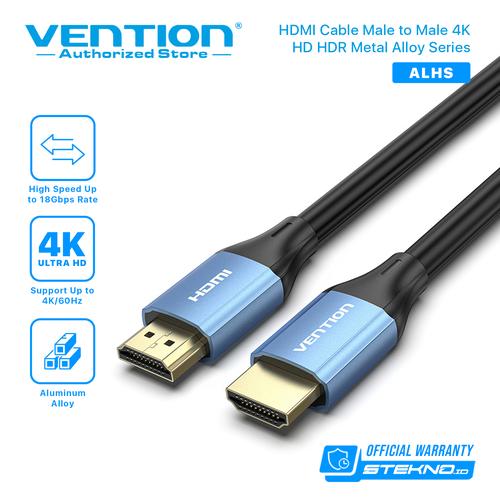 Jual Vention HDMI Male to Male 4K HDR Alloy Series - ALH Blue, 5 Meter ...