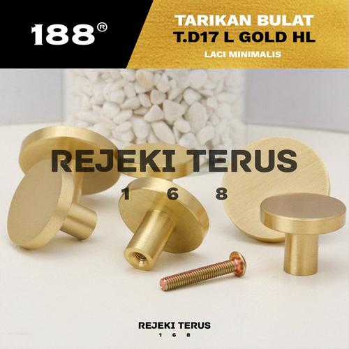 Jual Tarikan Laci Bulat Gold Handle Emas D17 Knob Pintu Lemari Bulat ...