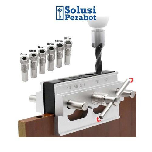 Jual Woodworking Dowel Jig SP / Doweling Alat Bantu Bor / Locator ...