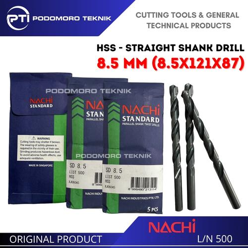 Jual NACHI Mata Bor 8.5 mm Drill 8.5 mm HSS Mata Bor Besi Merk NACHI ...