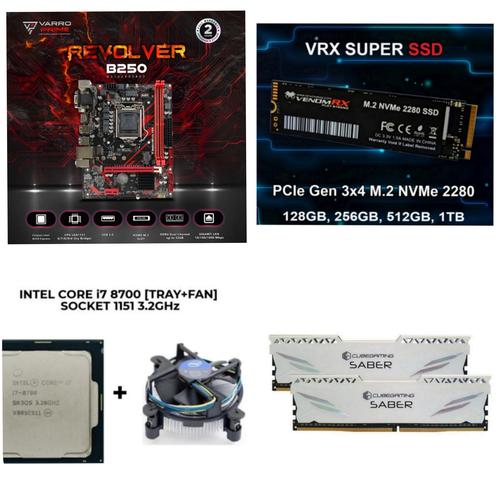 Jual Paket Processor Intel Core i7 Gen 8 LGA 1151 DDR4 NVME B250 ...