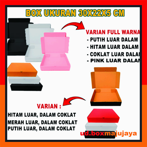Jual Box ukuran 30x22x5 Cm | Hampers | Box Kaos | Kardus | Kemasan ...