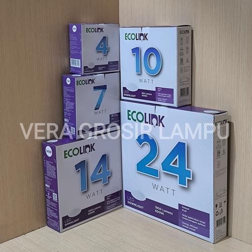 Jual Lampu Ecolink Downlight Led plafon 4W 7W 10W 14W 24W 6500K 4000K ...