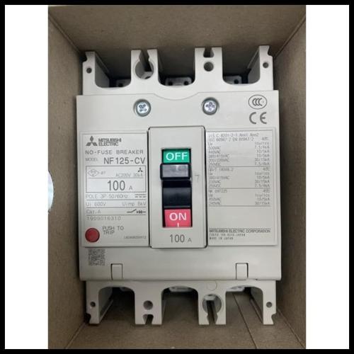 Jual Nfb Mccb Breaker Nf125Cv 80A / 100A / 125A Mitsubishi Original Original Best Seller - 100A ...