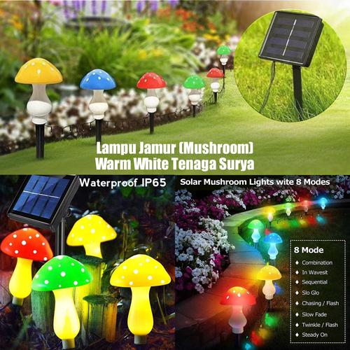 Jual Lampu Led Hiasan 17 Agustusan Outdoor Lampion/Jamur Tenaga Panel ...