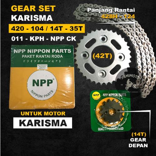 Jual GEAR SET NPP Karisma Supra X 125 Old Lobang 2 Kharisma Kirana (420 ...
