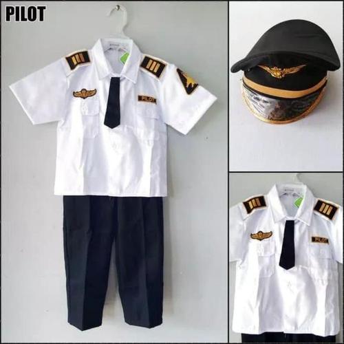 Jual BAJU SERAGAM PILOT ANAK TK / KOSTUM KARNAVAL PEKET KOMPLIT MURAH ...