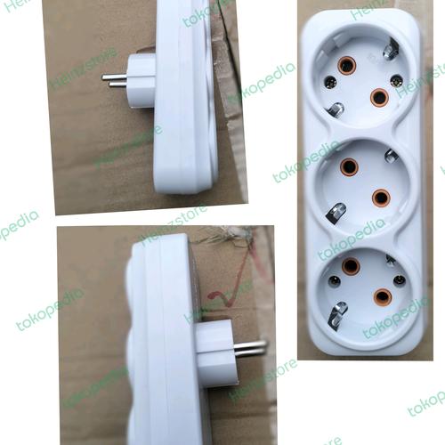 Jual Steker Stop Colokan Listrik 3 Lubang Grounding Socket 3500W 16A ...