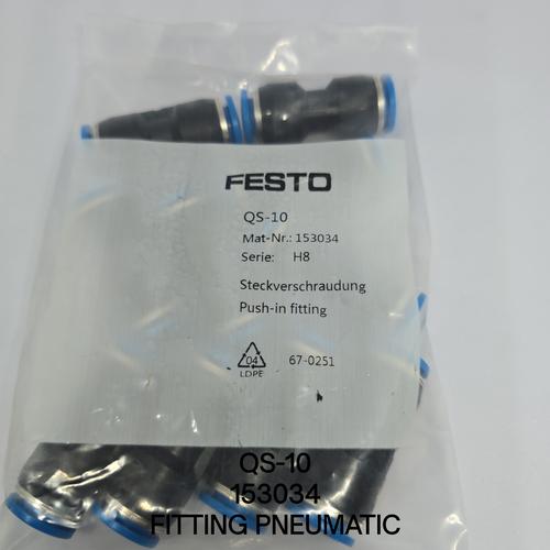 Jual FESTO PUSH IN FITTING CONNECTOR QS 10-10MM - Kab. Tangerang - FITTING PNEUMATIC | Tokopedia