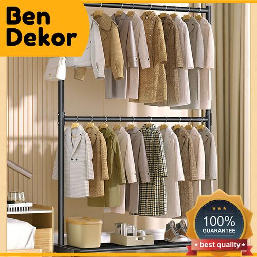 Jual Gantungan Baju Stand Hanger Tempat Jemur Stainless Estetik Anti ...
