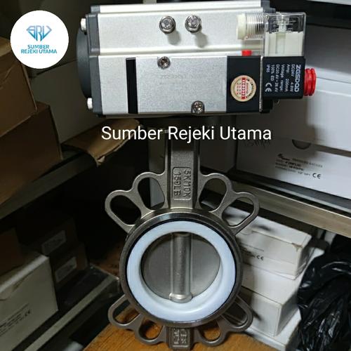 Jual Butterfly Valve Actuator Pneumatic SS304 6" inch ( DN 150 ...